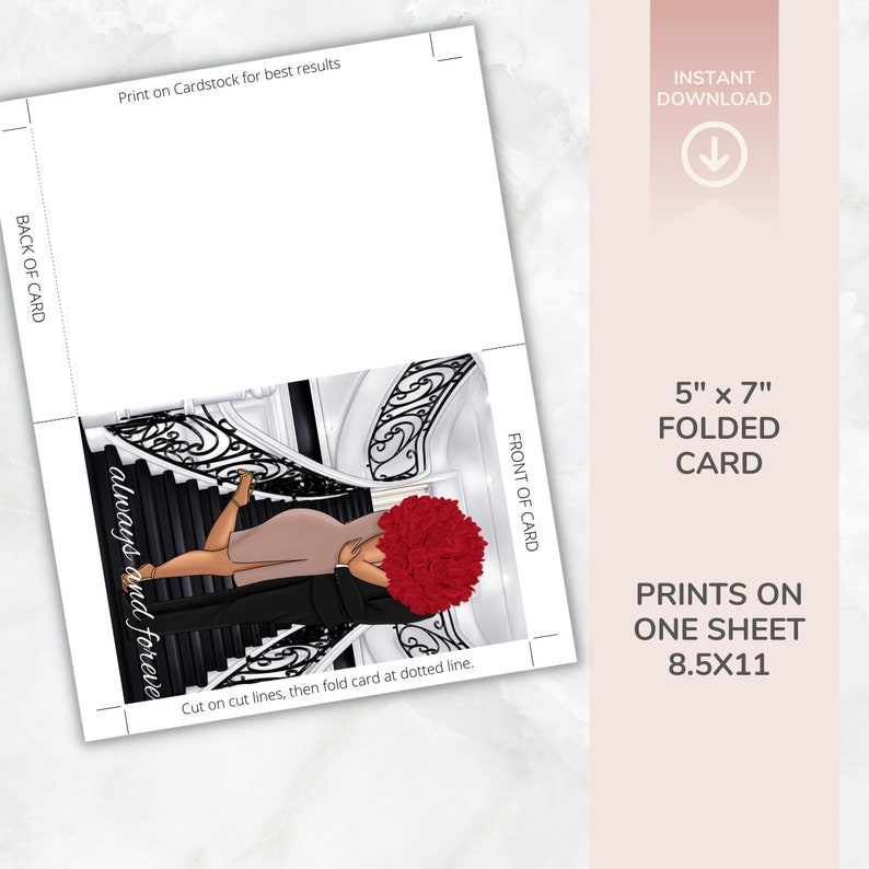 Black Love Card | Happy Anniversary Card | Anniversary Card | Love Card ...