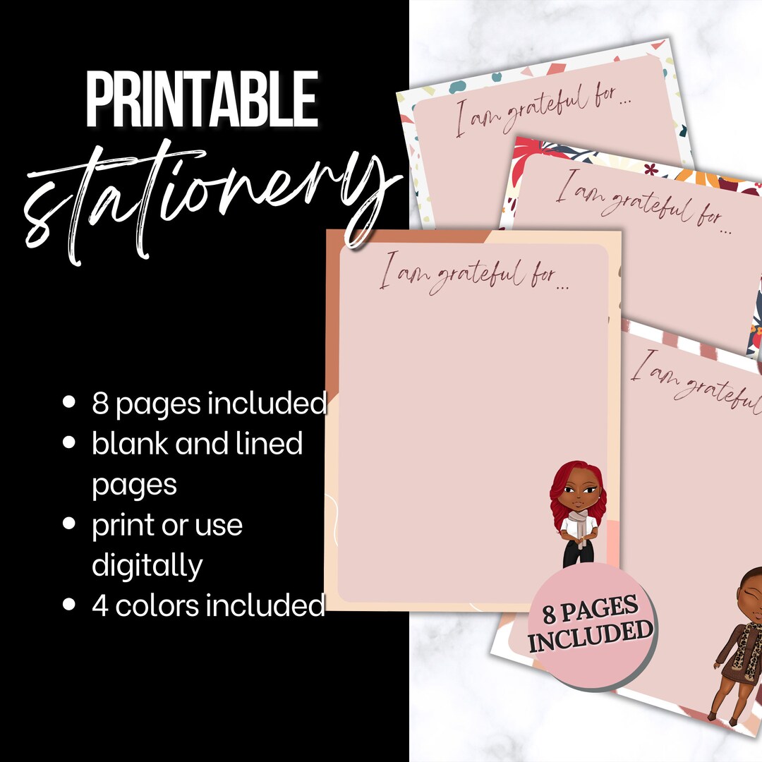 Goodnotes Journal | Digitsl Notebook Paper | Daily Gratitude Stationary ...