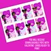 Printable Valentine's Day Cards, Black Girl Printable Valentines Day ...