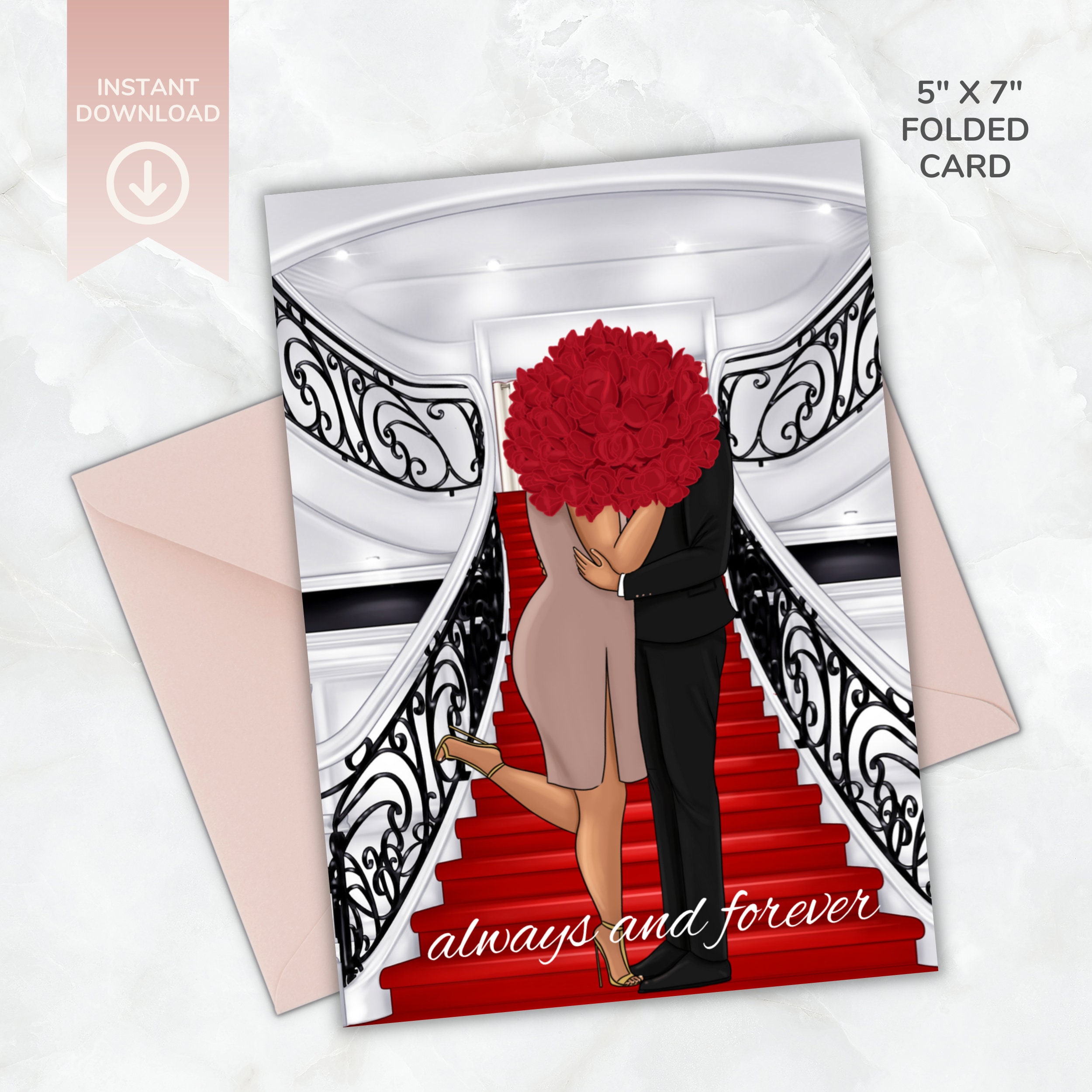 Black Love Card | Happy Anniversary Card | Anniversary Card | Love Card ...
