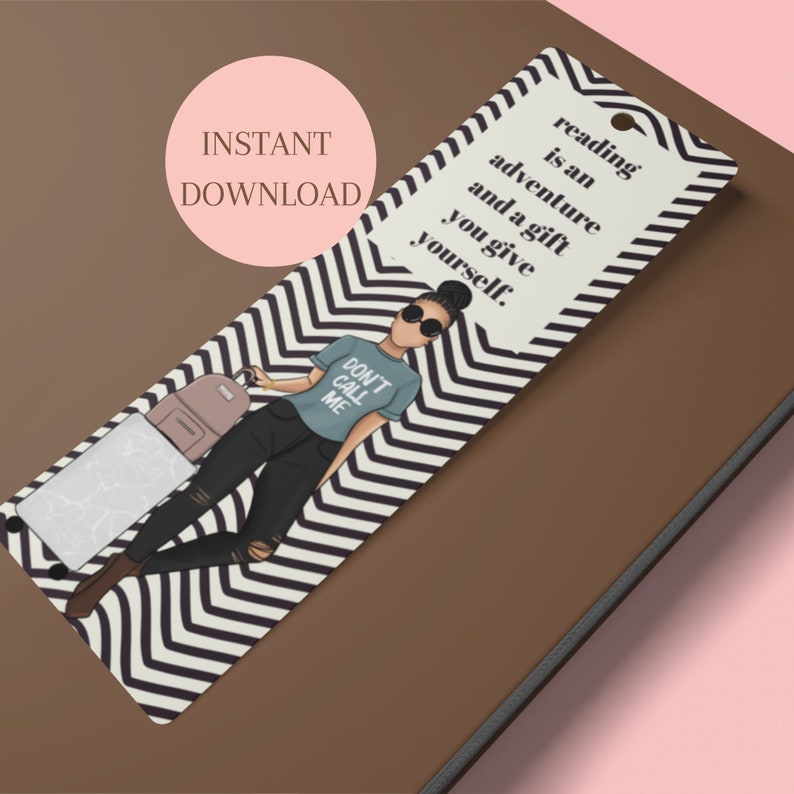 Black Girl Bookmarks Black Woman Bookmark Printable Bookmark African ...