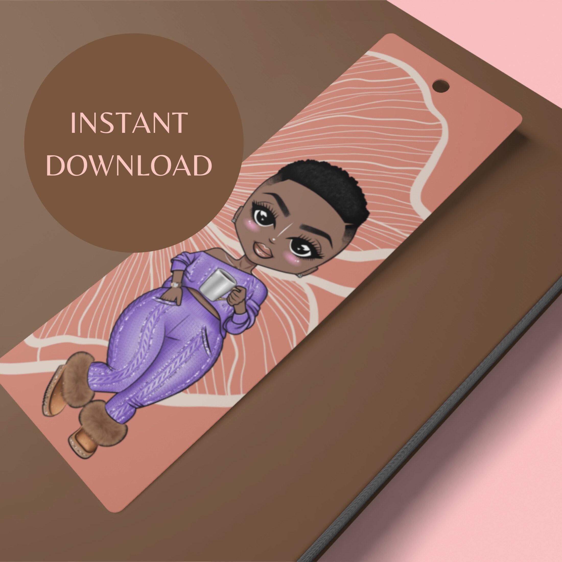 Black Girl Bookmarks Black Woman Bookmark Printable - Etsy