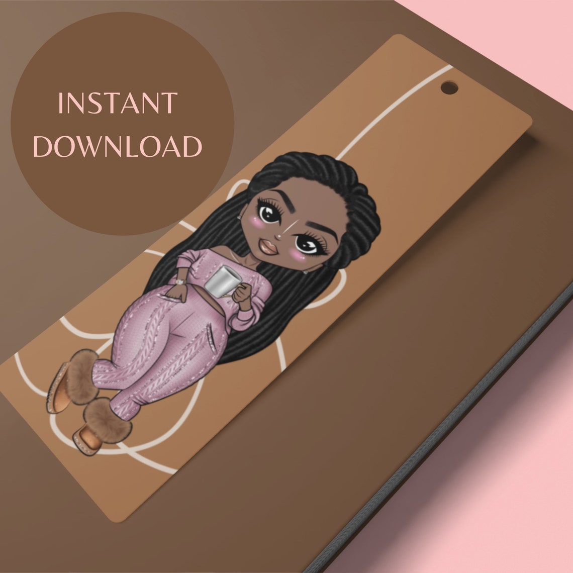 Black Girl Bookmarks Black Woman Bookmark Printable - Etsy