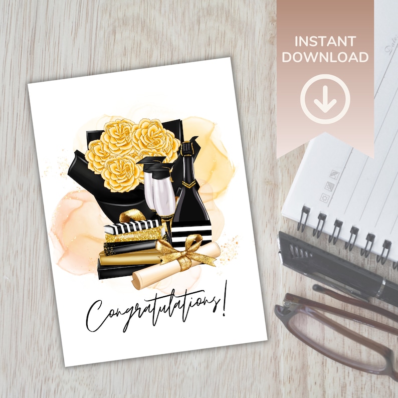 Graduation Card | Printable Graduation Card | Congratulations Grad ...