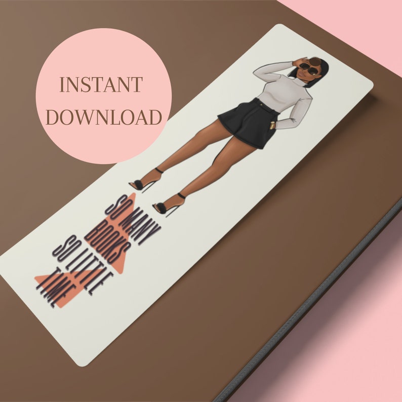 Black Girl Bookmarks Black Woman Bookmark Printable Bookmark African ...