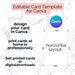 Editable Card Template for Canva | Greeting Card Template | Blank Card ...