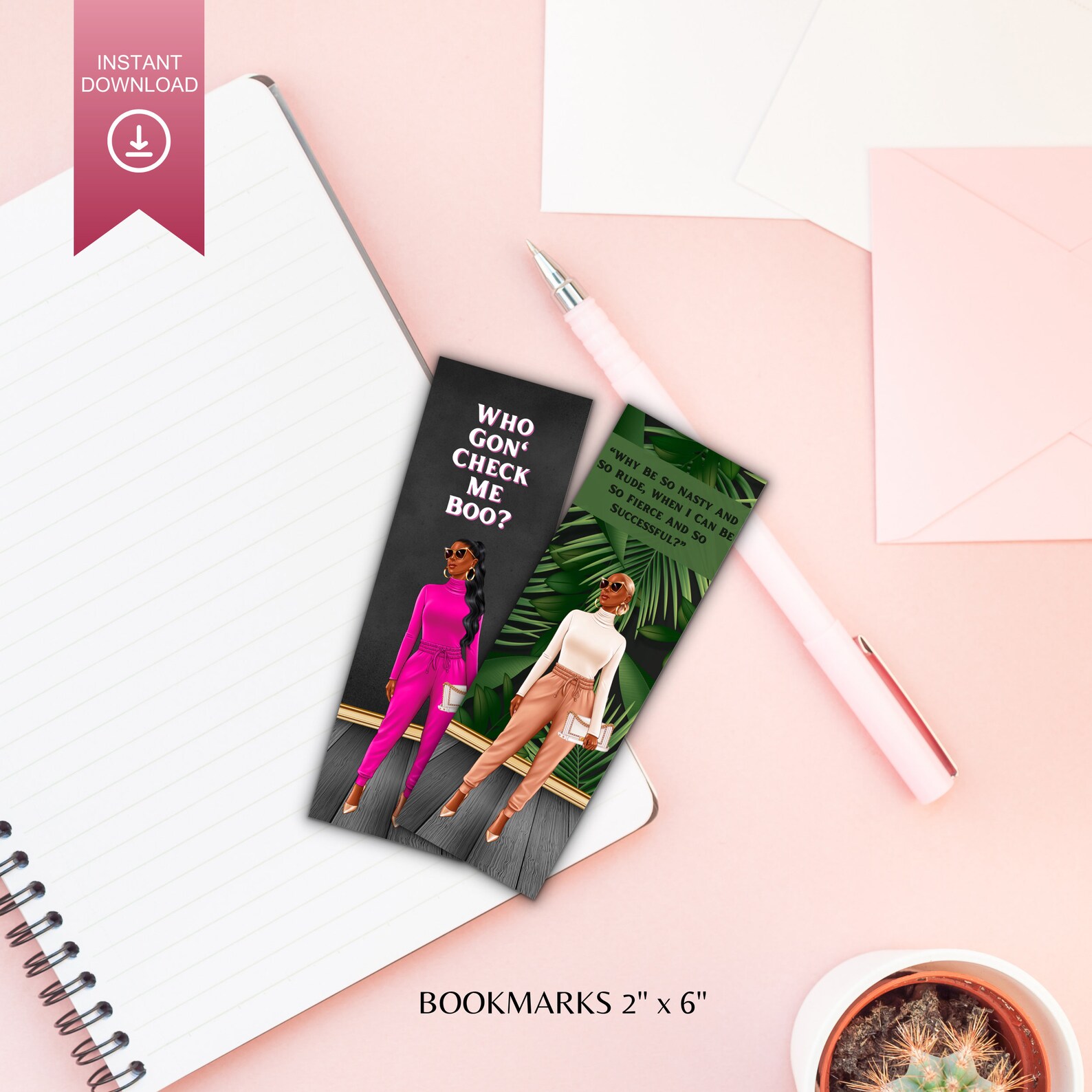 Black Girl Bookmarks Black Woman Bookmark Printable Bookmark African ...