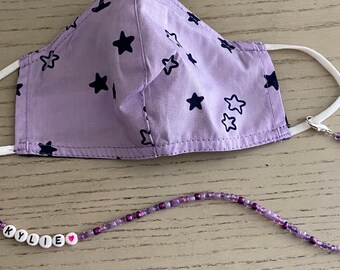 Kid's Mask Chain Bright Blue & Yellow Mask Chain for - Etsy