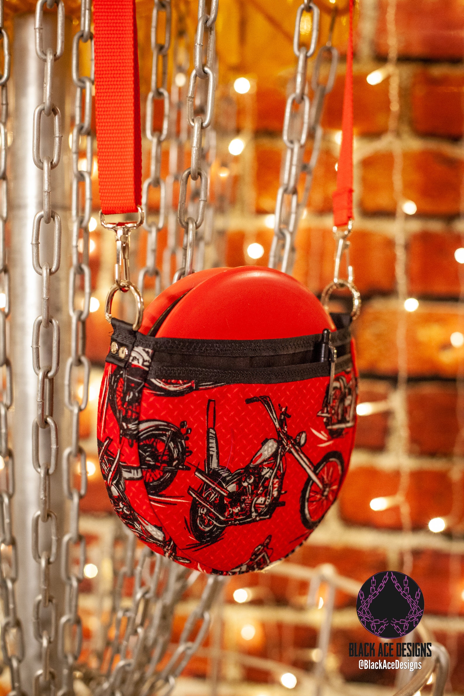 Small Disc Golf Bag Motorcycle Design With Adjustable / - Etsy