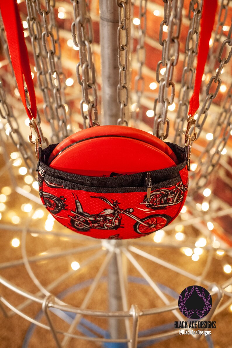 Small Disc Golf Bag Motorcycle Design With Adjustable / - Etsy