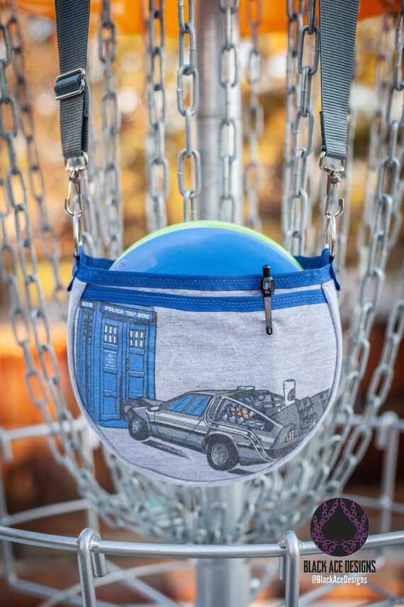 Medium Disc Golf Bag Delorean Vs. the Tardis Design With - Etsy