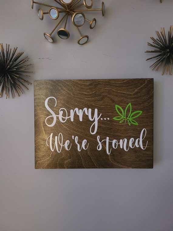 Stoner Wood Door Sign The Grow Room Door Hanger Sign Wreaths & Door ...