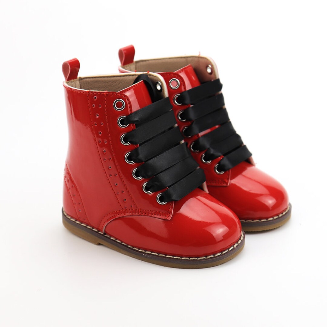 The Handmade Martin Candy Boots in Red - Etsy