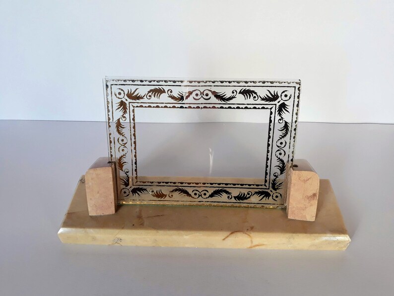 Cadre photo en marbre ART DÉCO des années 1930 FRANCE avec - Etsy France