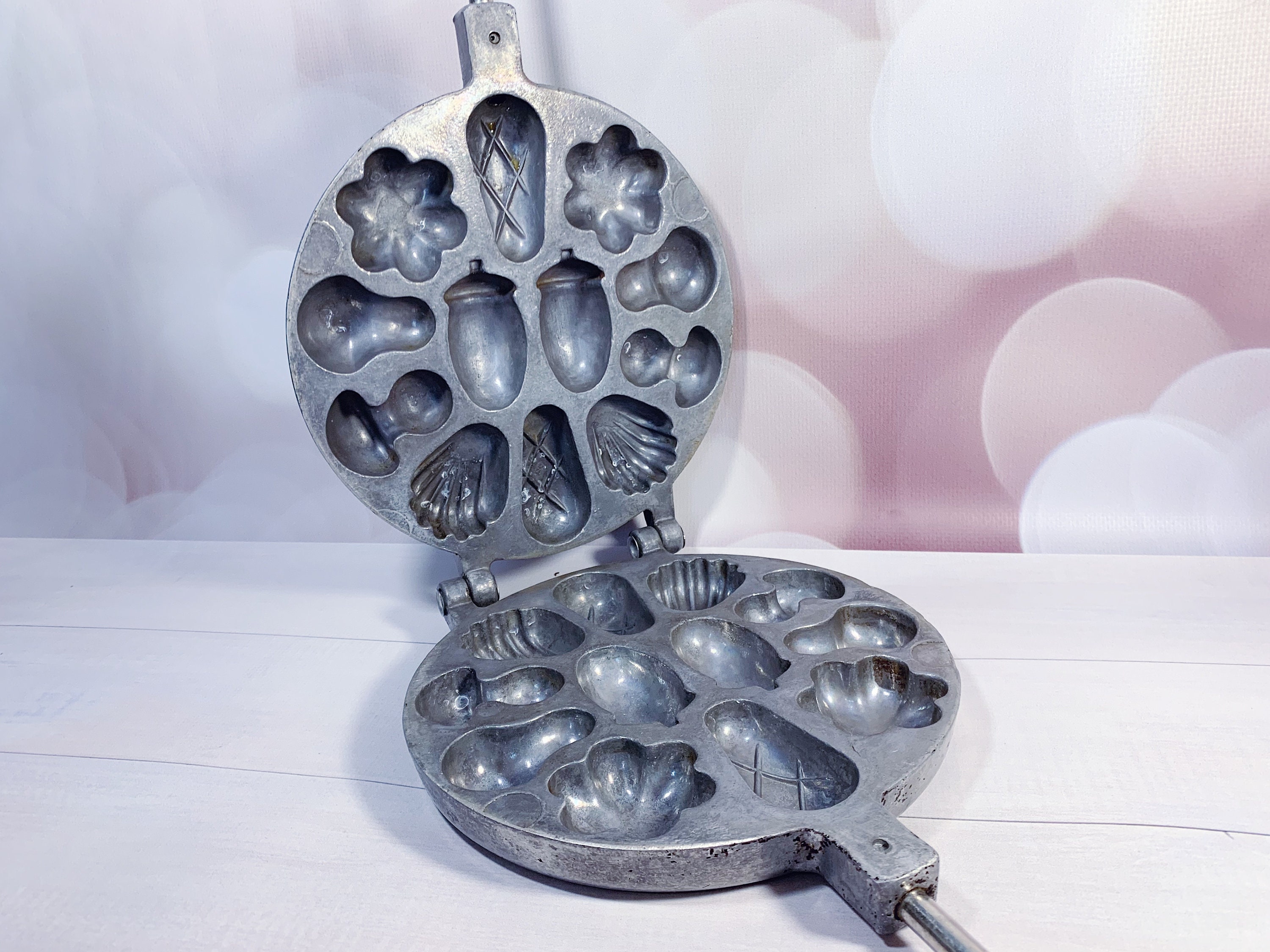 VERY RARE Vintage Cookies Maker Soviet Baking Molds Gribochki USSR ...