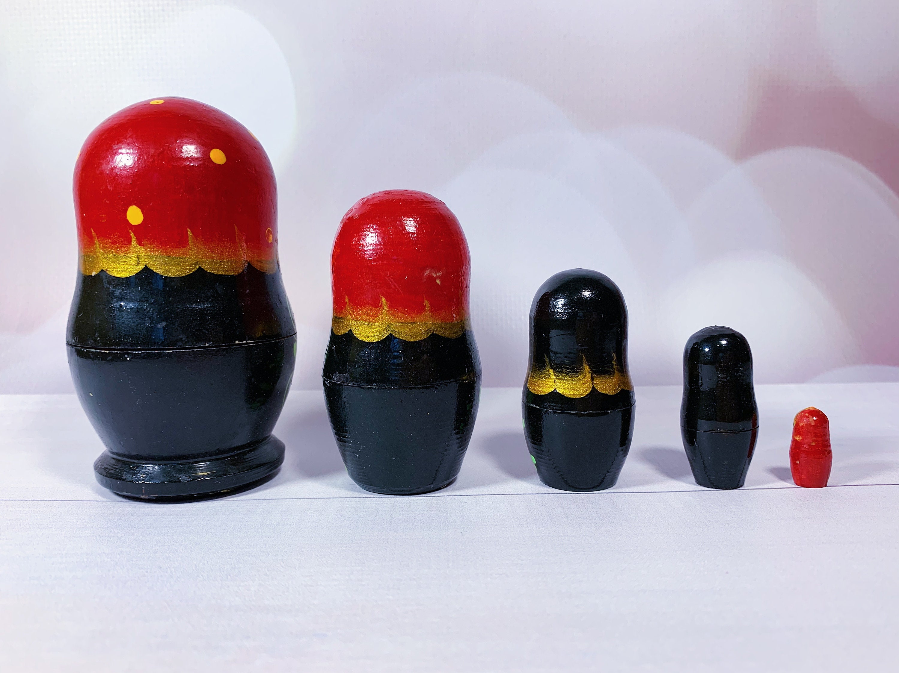 RARE Set of 5 Vintage Nesting Doll Matryoshka Collectible - Etsy UK