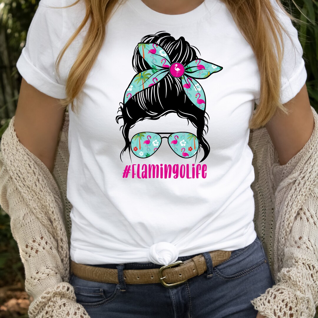 Flamingo Life Flamingo Shirt, Flamingo Tee Shirt, Women's Flamingo ...