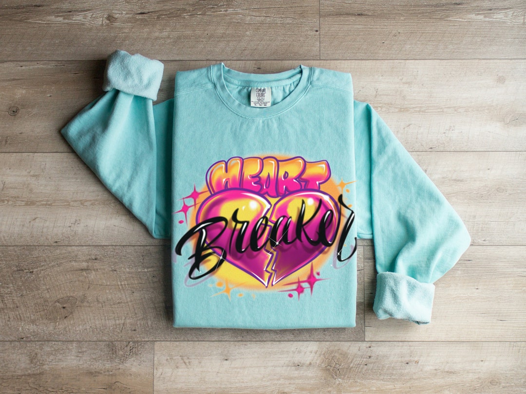 COMFORT COLORS Airbrush Sweatshirt, Y2k Clothes, Vintage Graphic ...