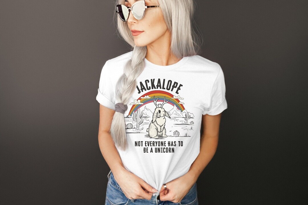 Supernatural Western Shirt, Vintage Graphic Tee, Jackalope Cryptid ...