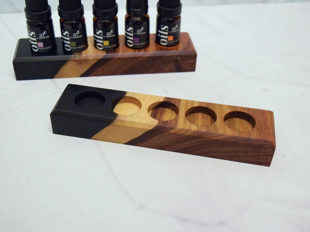 Beard Oil Holder, Black | Essential Oil Holder | Fits 5 & 10ml Bottles ...