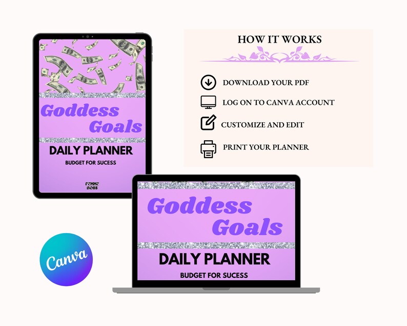 2024 Daily Planner Printable Daily Planner Personal Daily Planner Canva ...