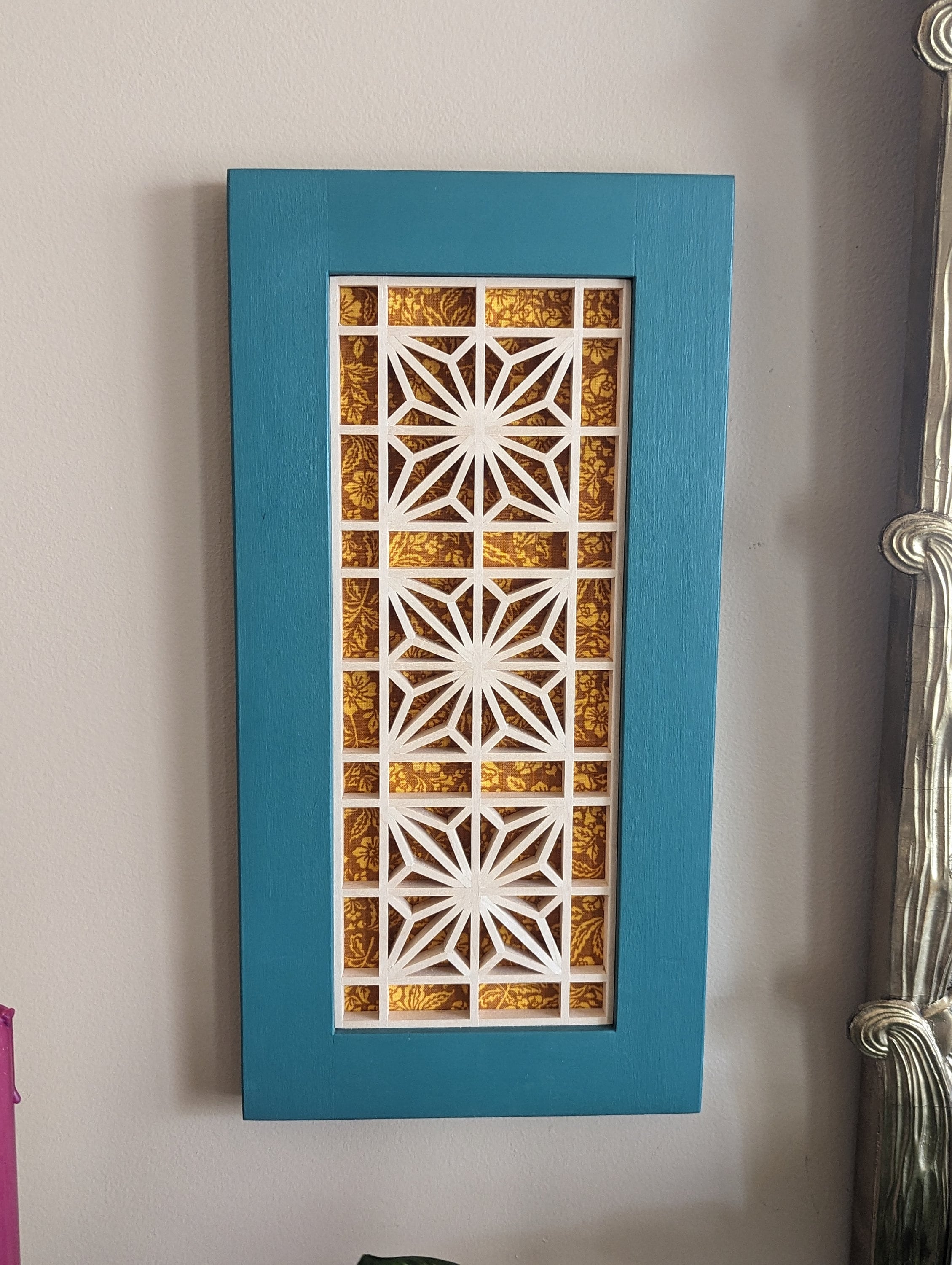 Small Kumiko Panel - Asa No Ha Pattern - Handcrafted Home Decor - Etsy