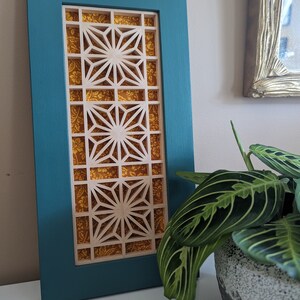 Small Kumiko Panel - Asa No Ha Pattern - Handcrafted Home Decor - Etsy