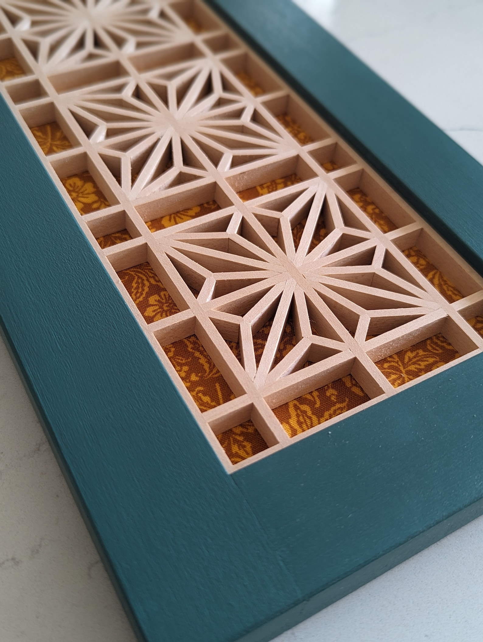 Small Kumiko Panel - Asa No Ha Pattern - Handcrafted Home Decor - Etsy