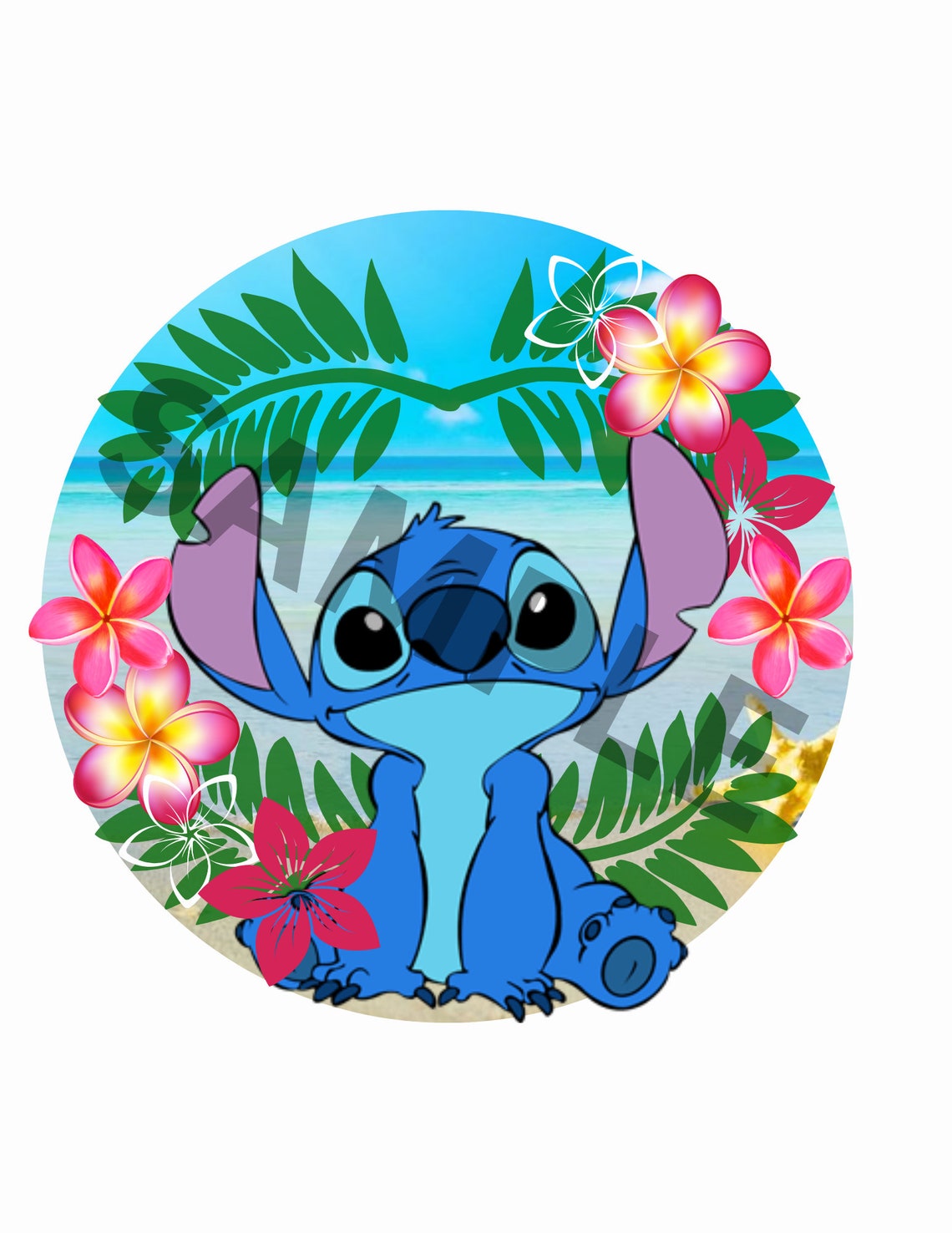 DIGITAL LILO Themed STITCH Themed Cake Topper - Stitch Themed Digital ...