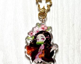 Nezuko Keychain - Etsy UK