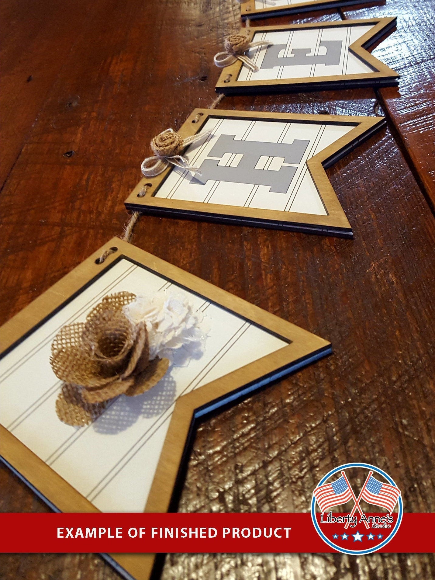 28-piece Shiplap Alphabet Banner SVG for Laser Cutters Great for DIY ...