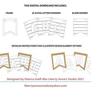 28-piece Shiplap Alphabet Banner SVG for Laser Cutters Great for DIY ...