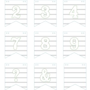 15-piece Shiplap Number Banner SVG for Laser Cutters Great - Etsy