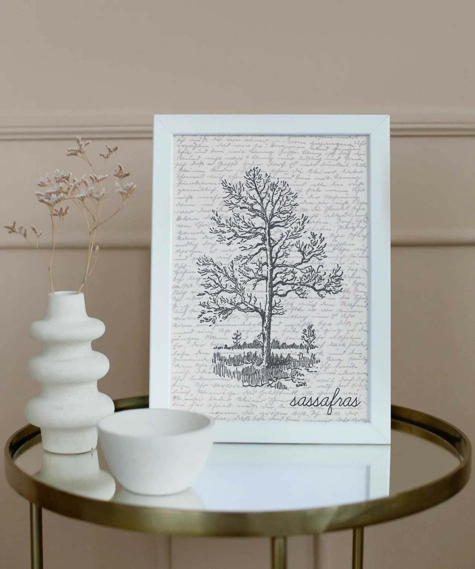 Sassafras Wall Art | Tree Wall Art | Botanical Print | Sassafras Poster ...