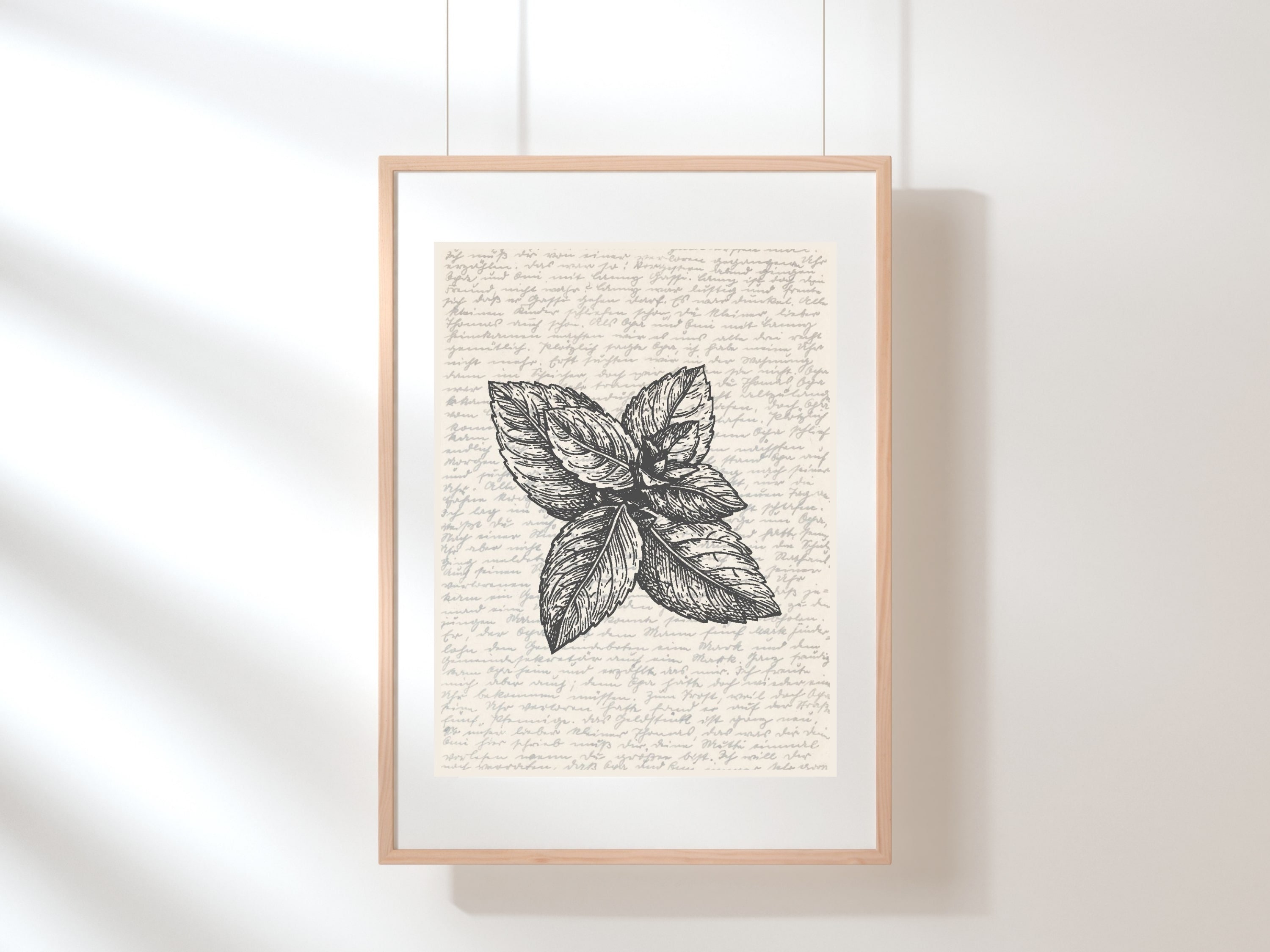 Mint Wall Art | Herb Wall Art | Mint Poster | Mint Print | Mint ...