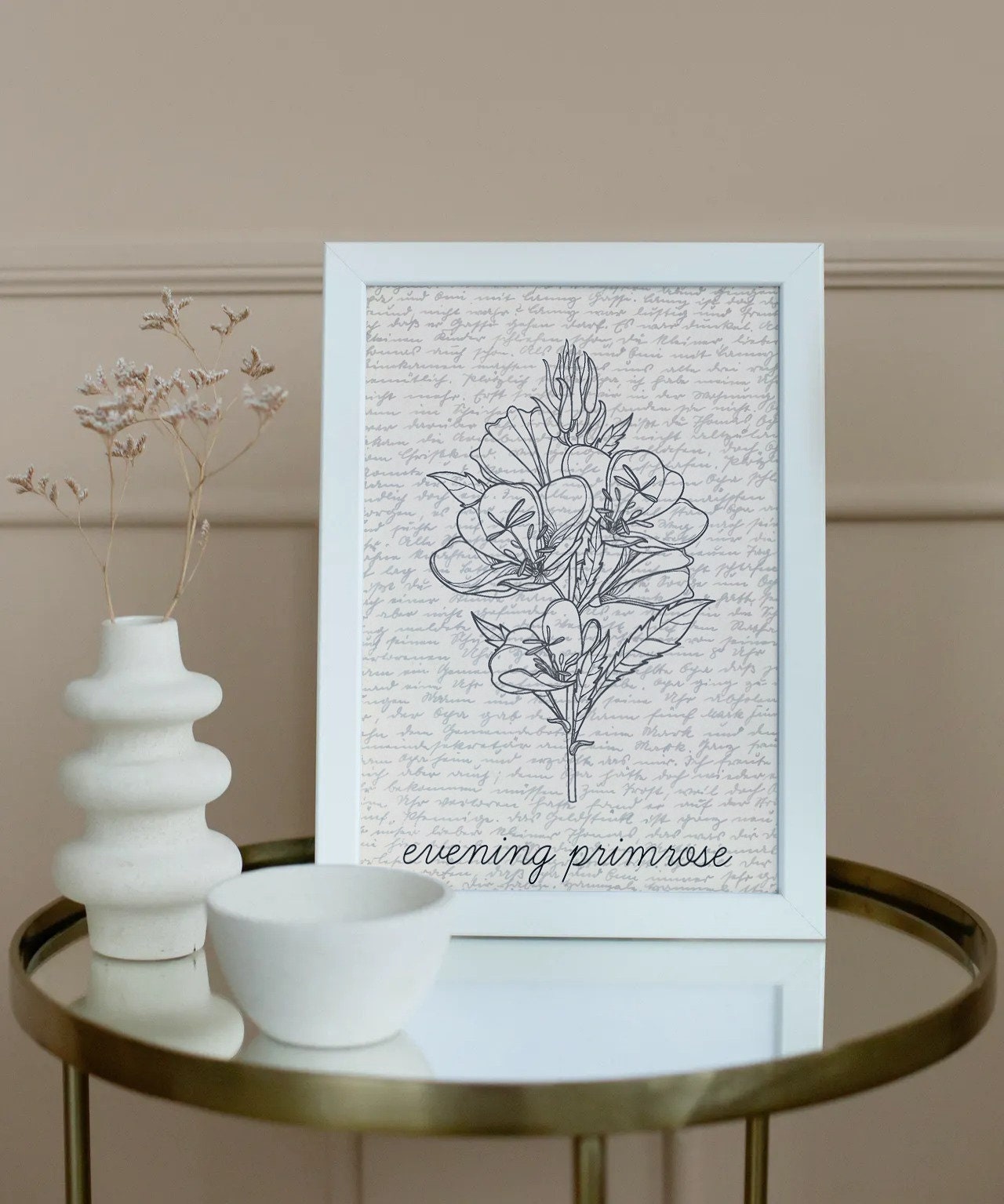 Evening Primrose Wall Art February Birth Flower Flower - Etsy