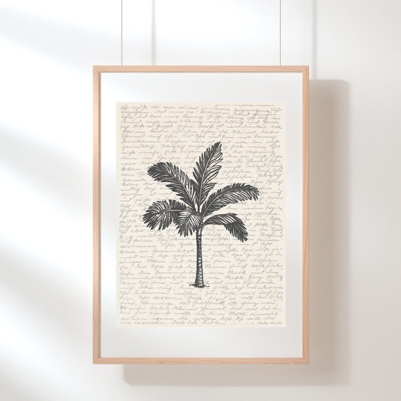 Palm Tree Poster - Etsy