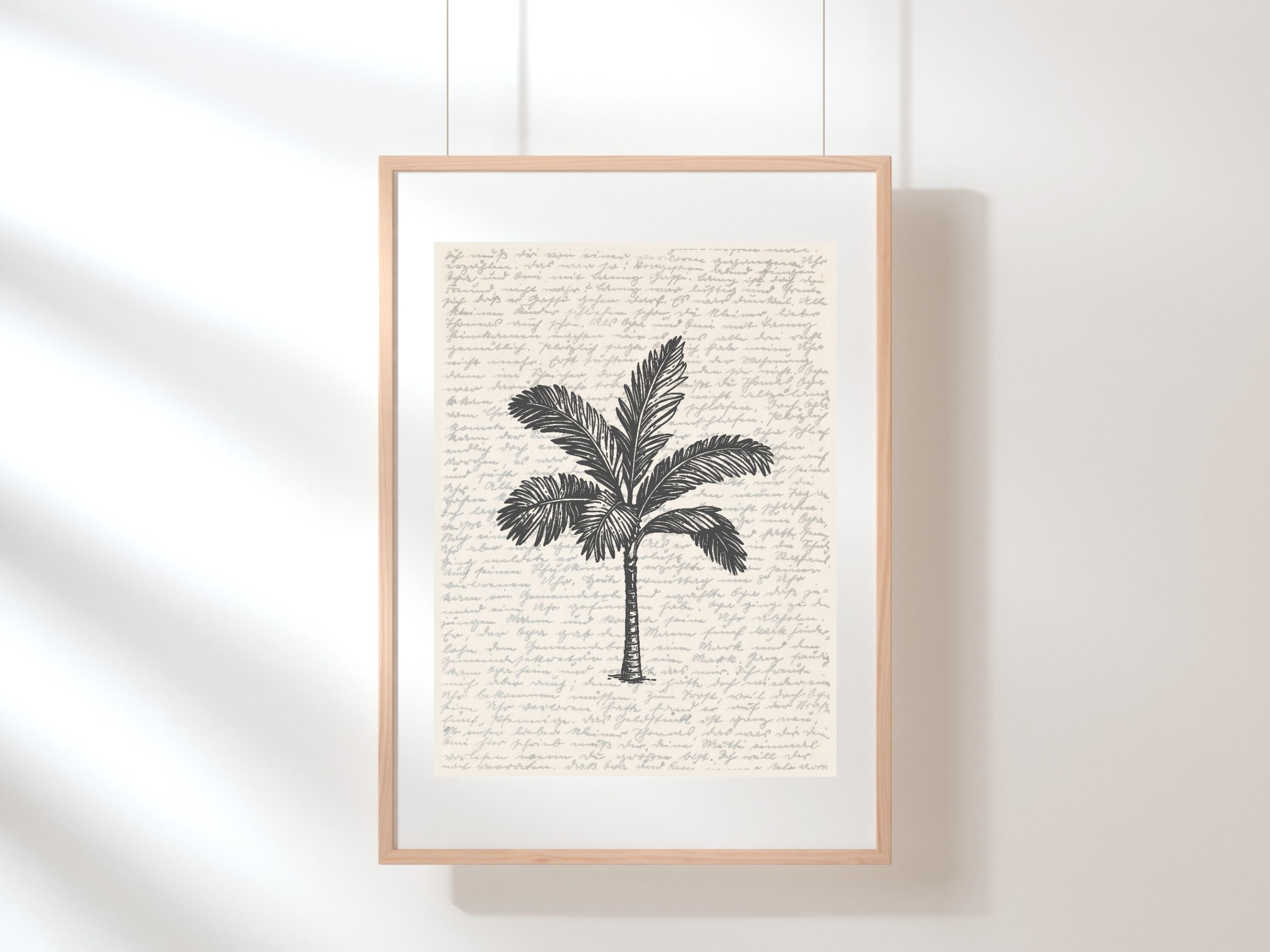 Palm Tree Wall Art Palm Tree Poster Palm Tree Illustration - Etsy