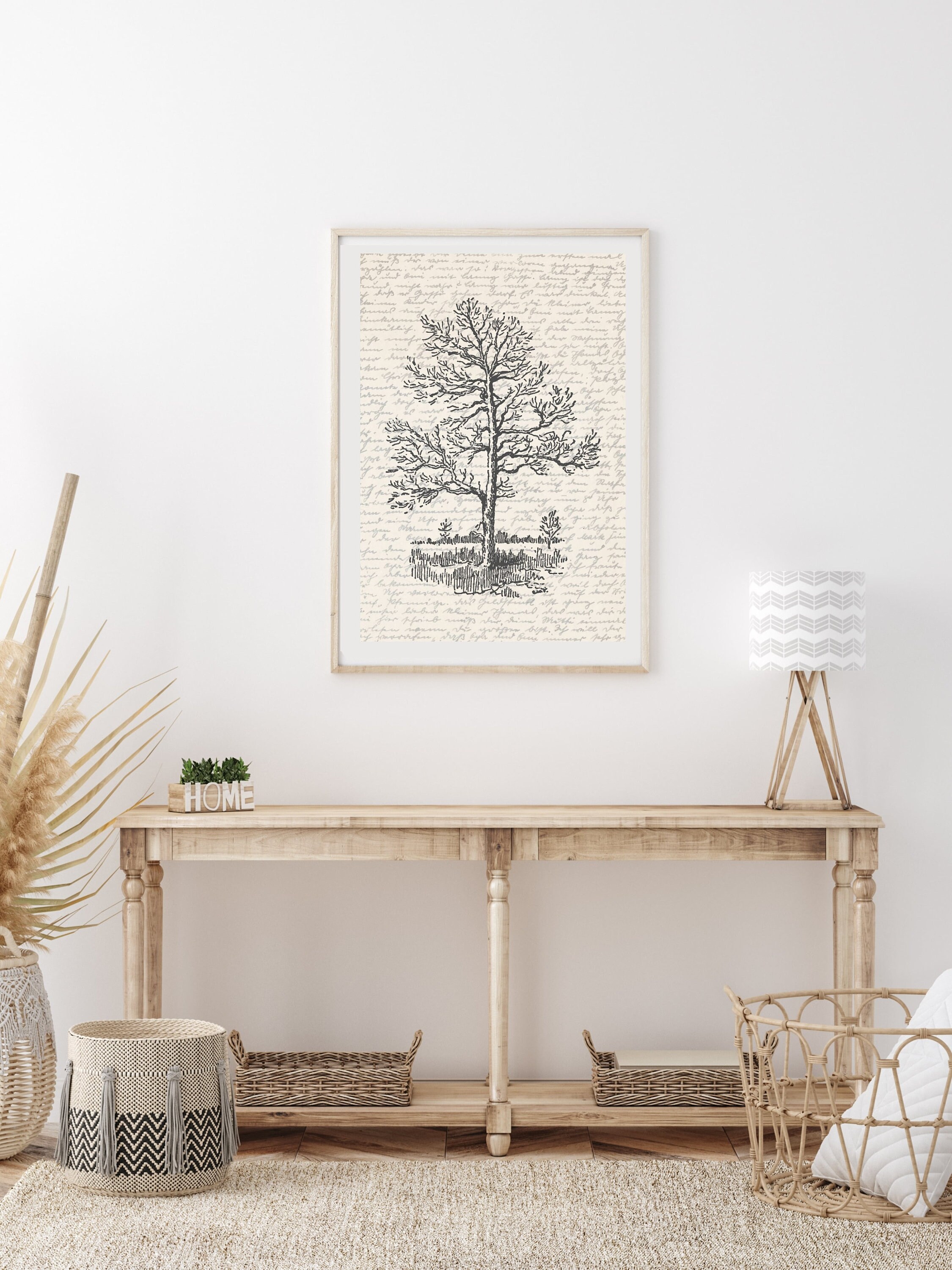 Sassafras Wall Art | Tree Wall Art | Botanical Print | Sassafras Poster ...