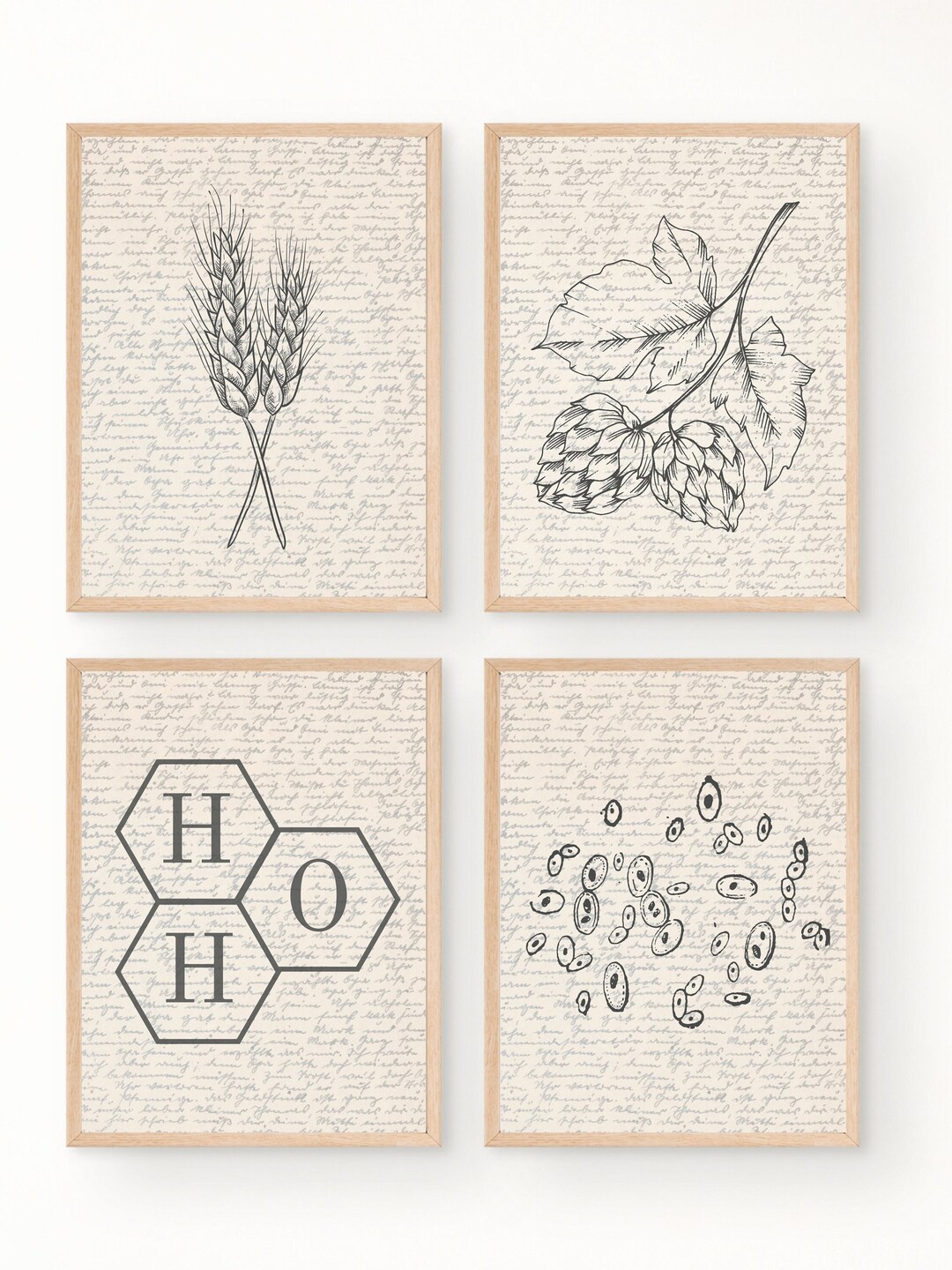 Brewery Printable Bundle | Hops, Yeast, Grain, Water Printables | Brew ...