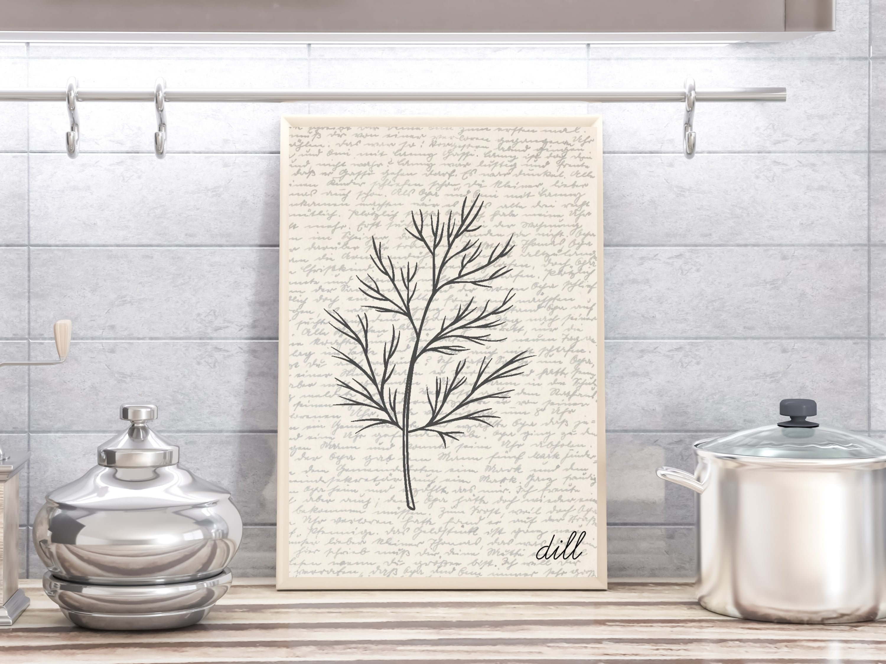 Dill Wall Art | Herb Wall Art | Dill Poster | Dill Print | Dill Herb ...