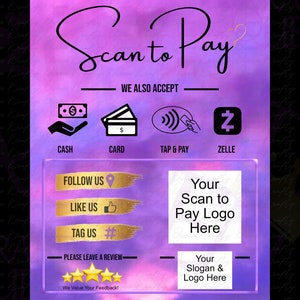 Scan to Pay Background - Etsy