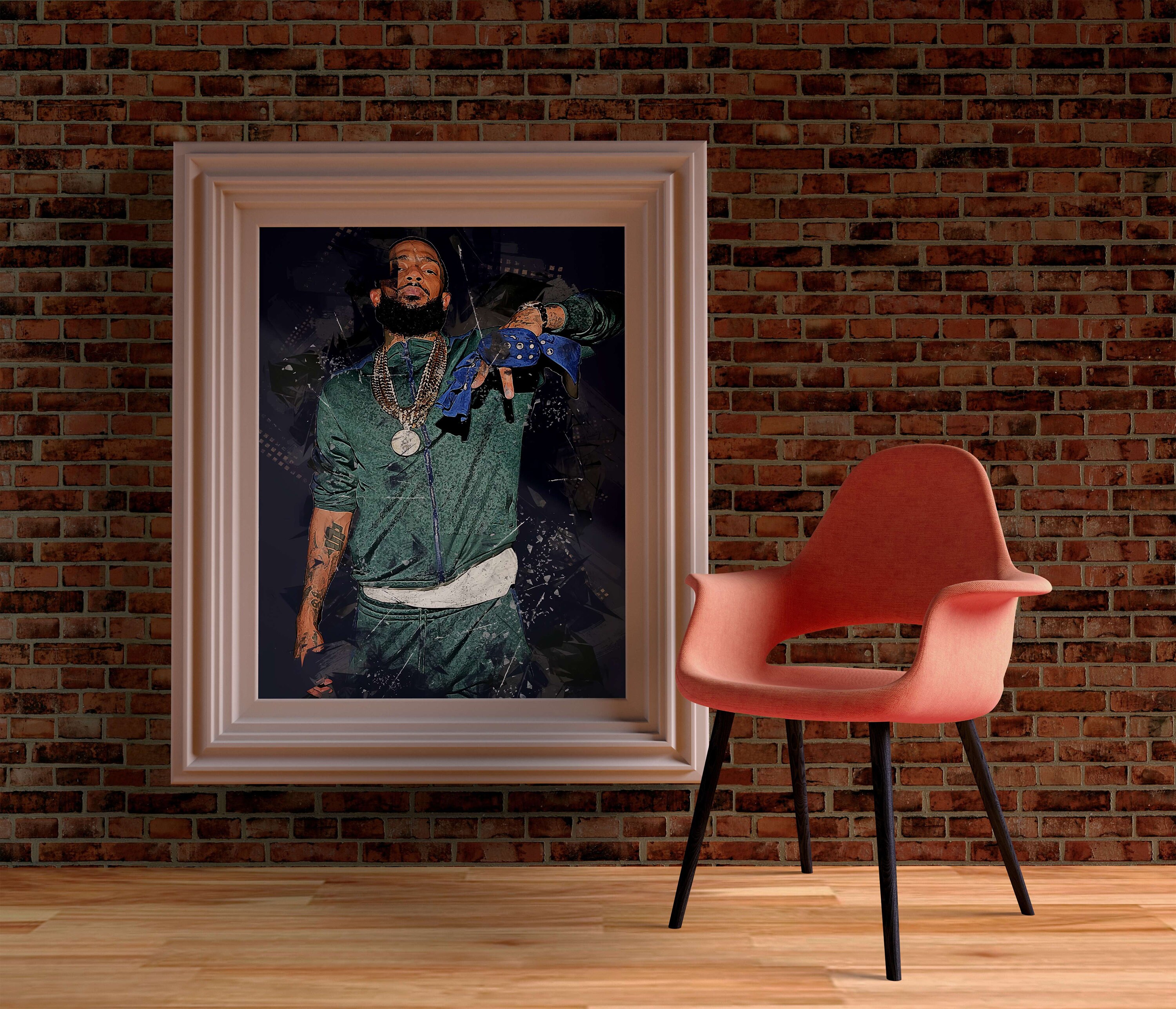 Nipsey Hussle Poster Art Poster Print Singer Poster Etsy
