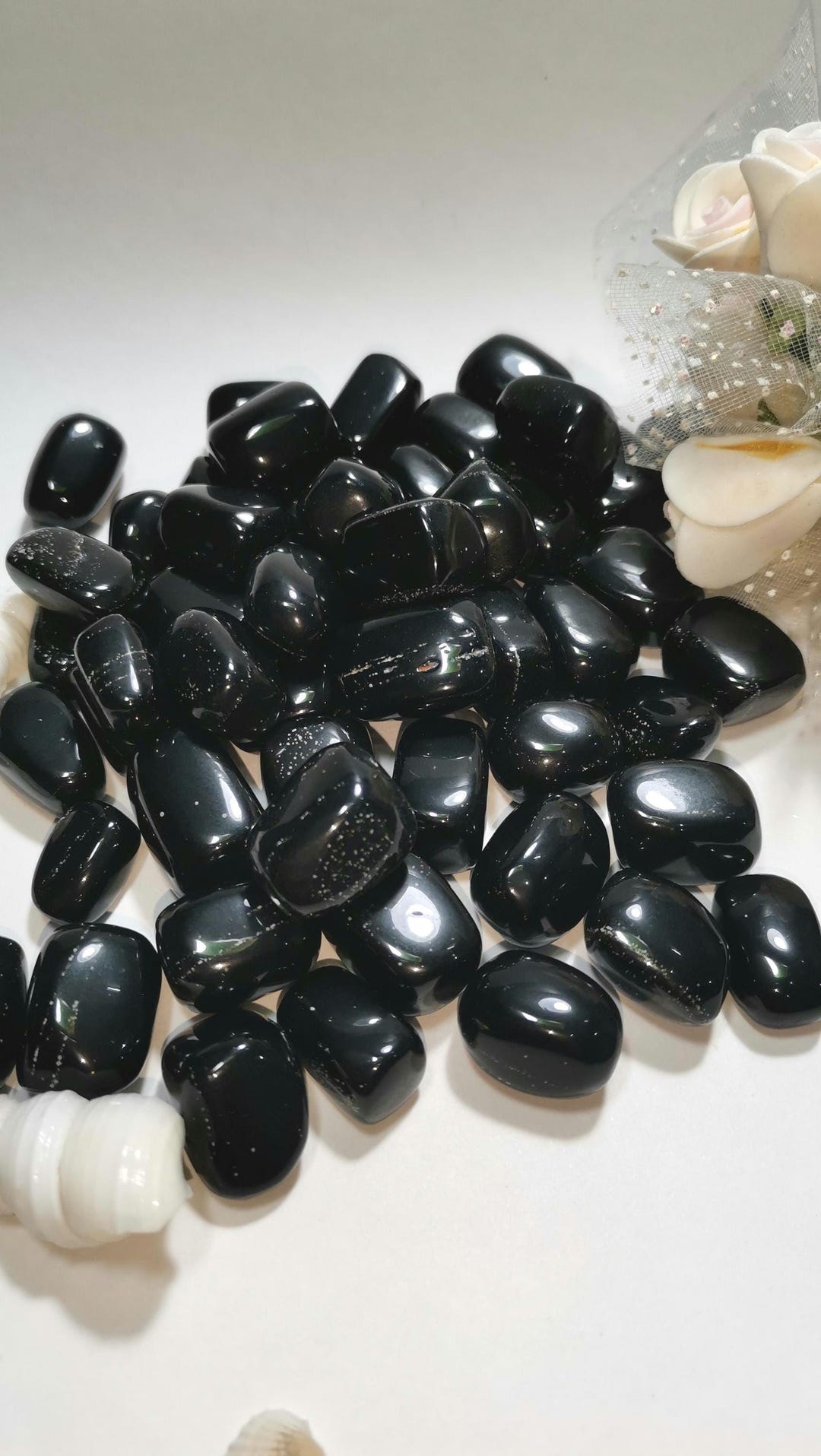 Tumbled Obsidian, Stone of Protection & Truth, Black Obsidian Tumbles ...