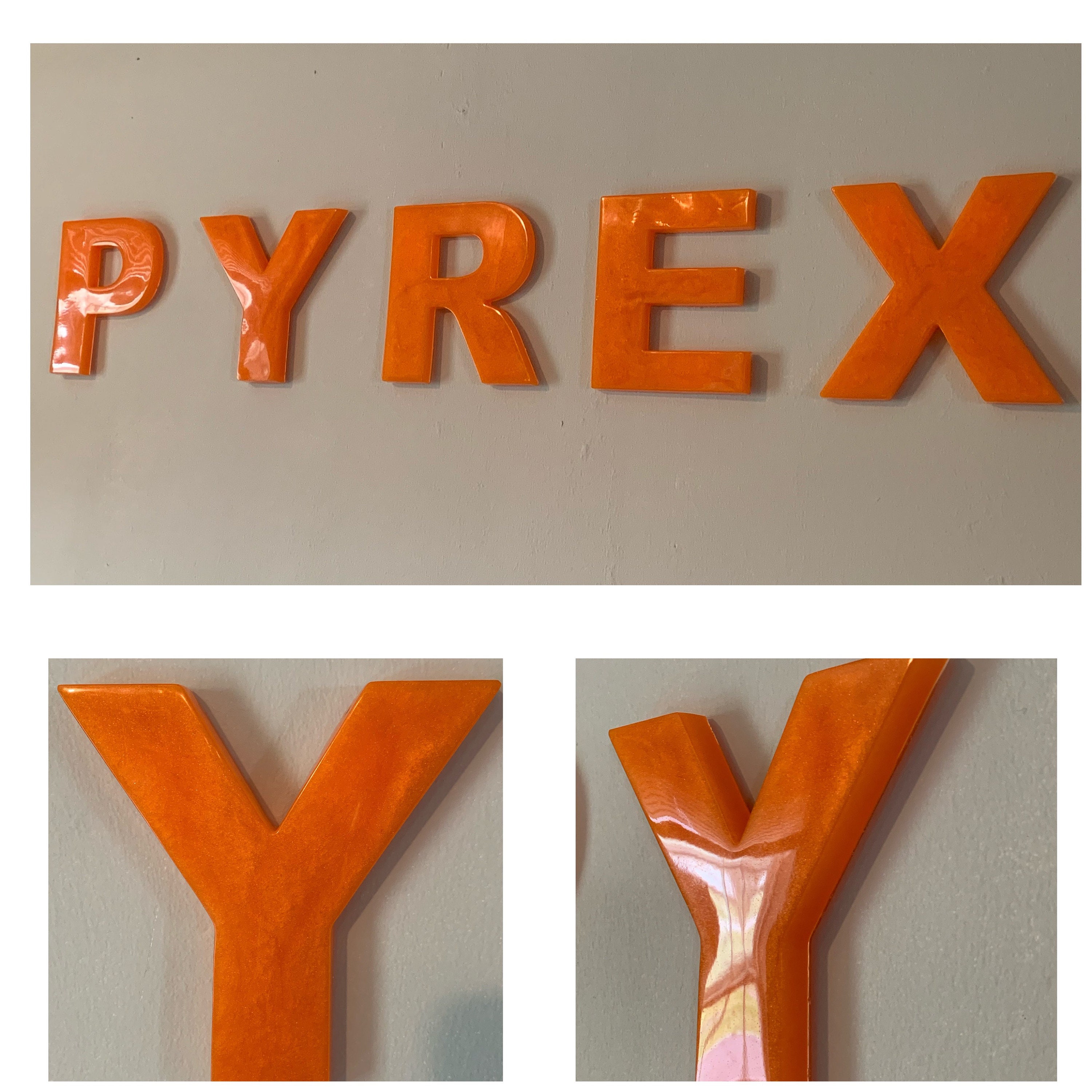 Handmade Pyrex Advertising WALL Signs - Etsy UK