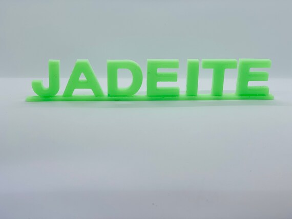 Handmade Jadeite advertising sign | Etsy