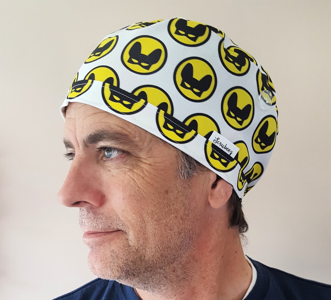 Frenchie Bat Dog Surgical Scrub Cap - Etsy