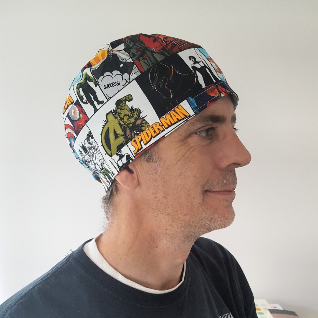 Marvel Comics Surgical Scrub Cap and Chemo Hat - Etsy