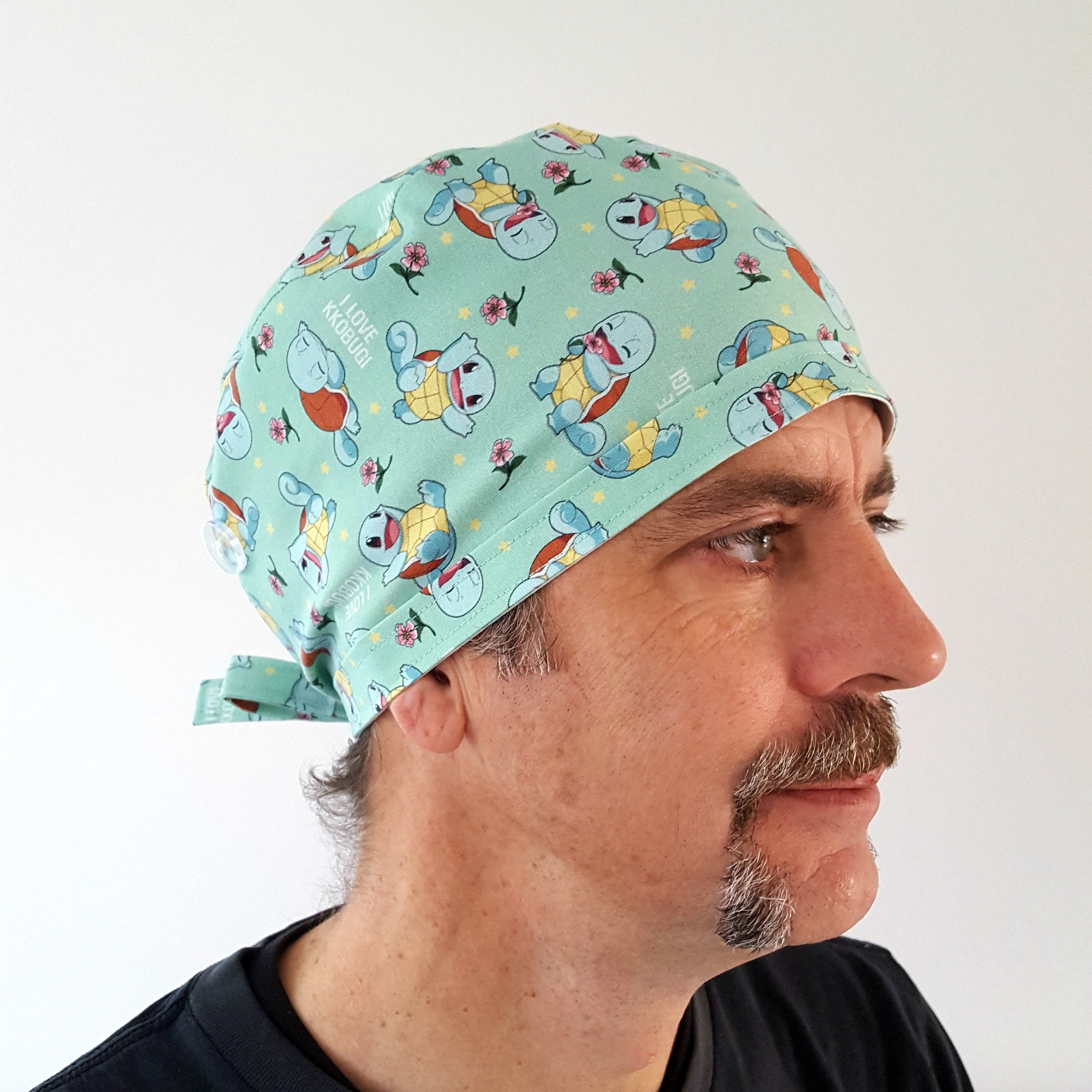 Pokemon Squirtle Surgical Scrub Cap and Chemo Hat - Etsy