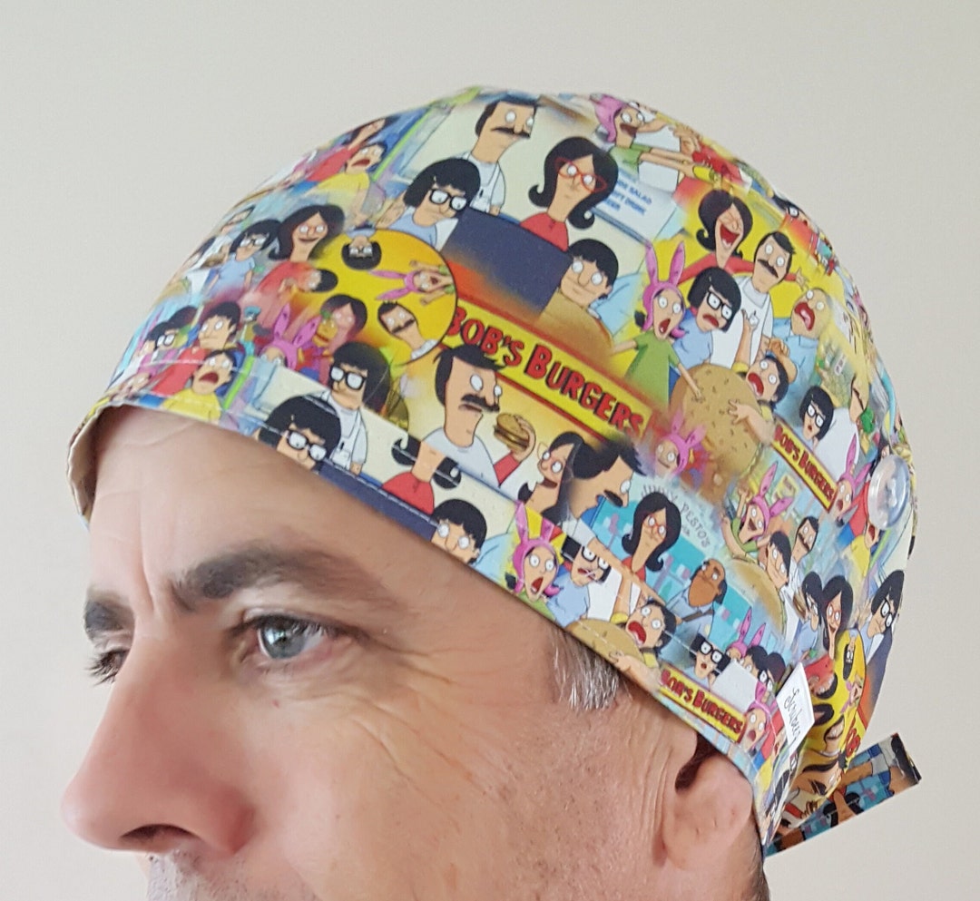 Cartoon Surgical Scrub Cap and Chemo Hat - Etsy